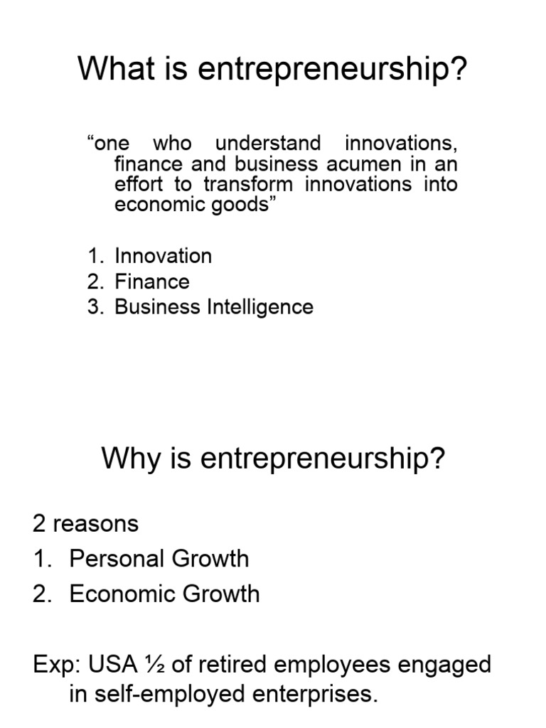 Understanding Entrepreneurship Essentials | PDF