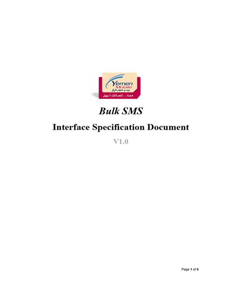 BulkSMS Interface Specification | PDF | Internet | Computing