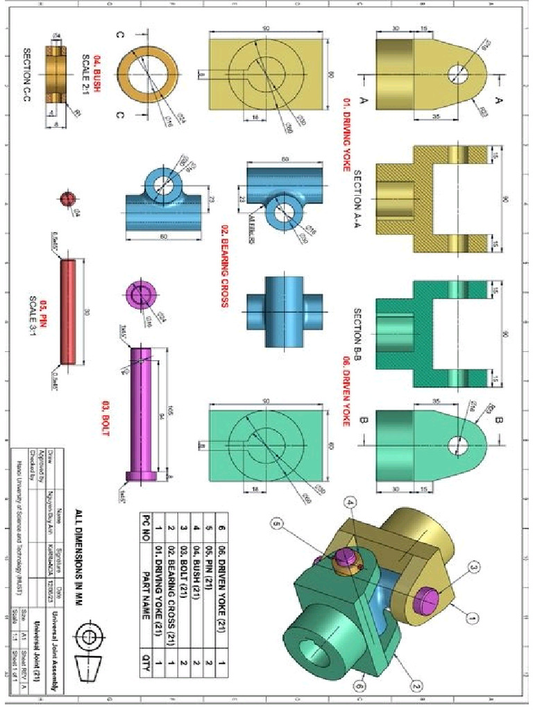 Universal Joint Assembly | PDF