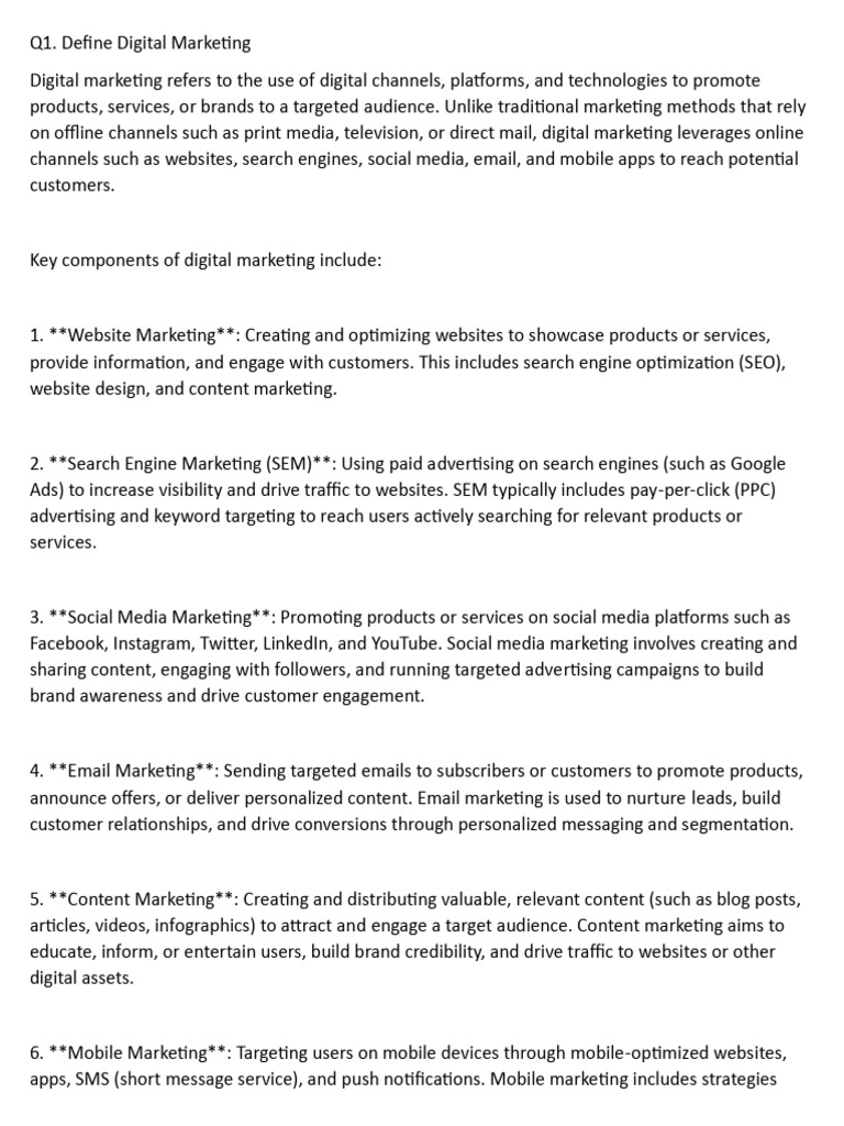 DM | PDF | Search Engine Optimization | Digital Marketing