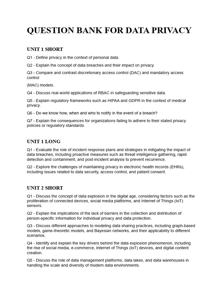 Data Privacy | PDF | Privacy | Internet Of Things