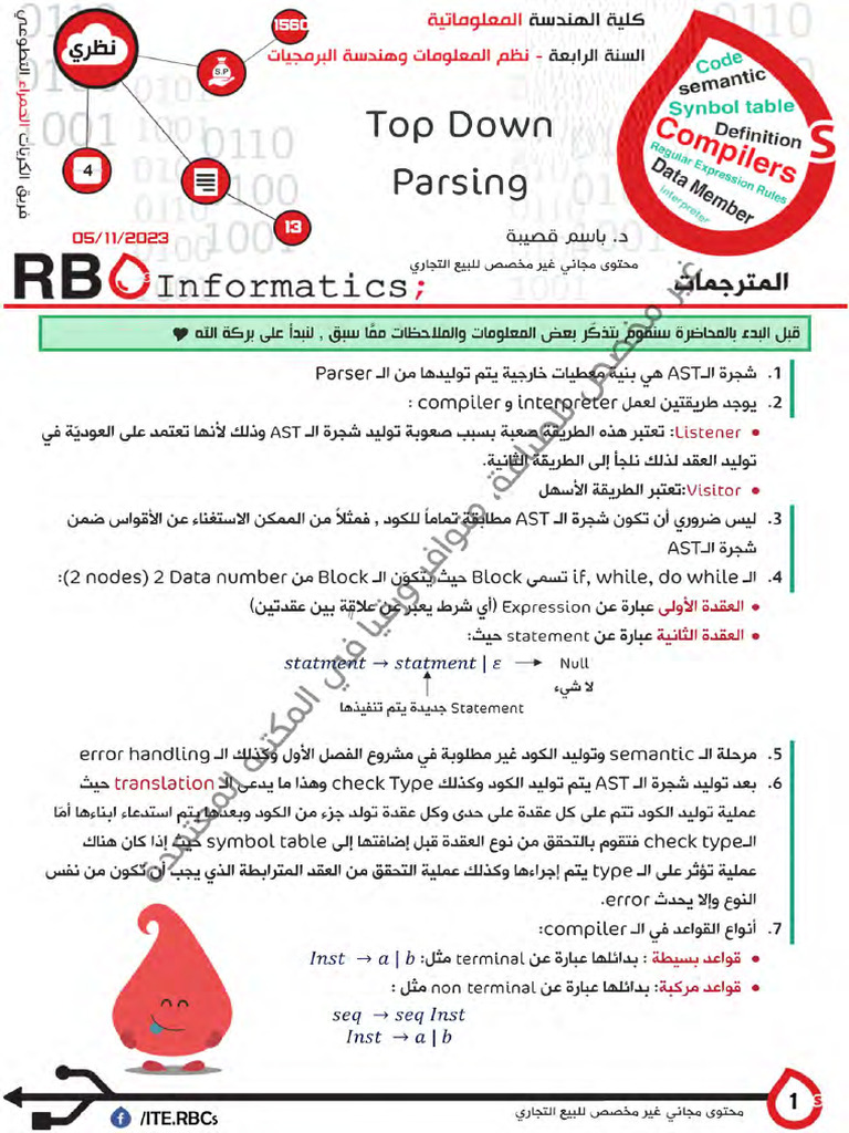 SE Compiler DR - Bassem Lec-4 | PDF