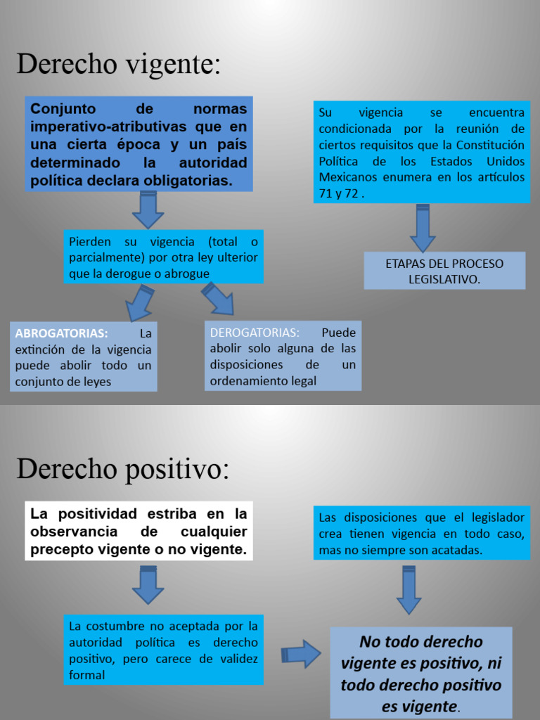 Derecho Positivo y Vigente | PDF