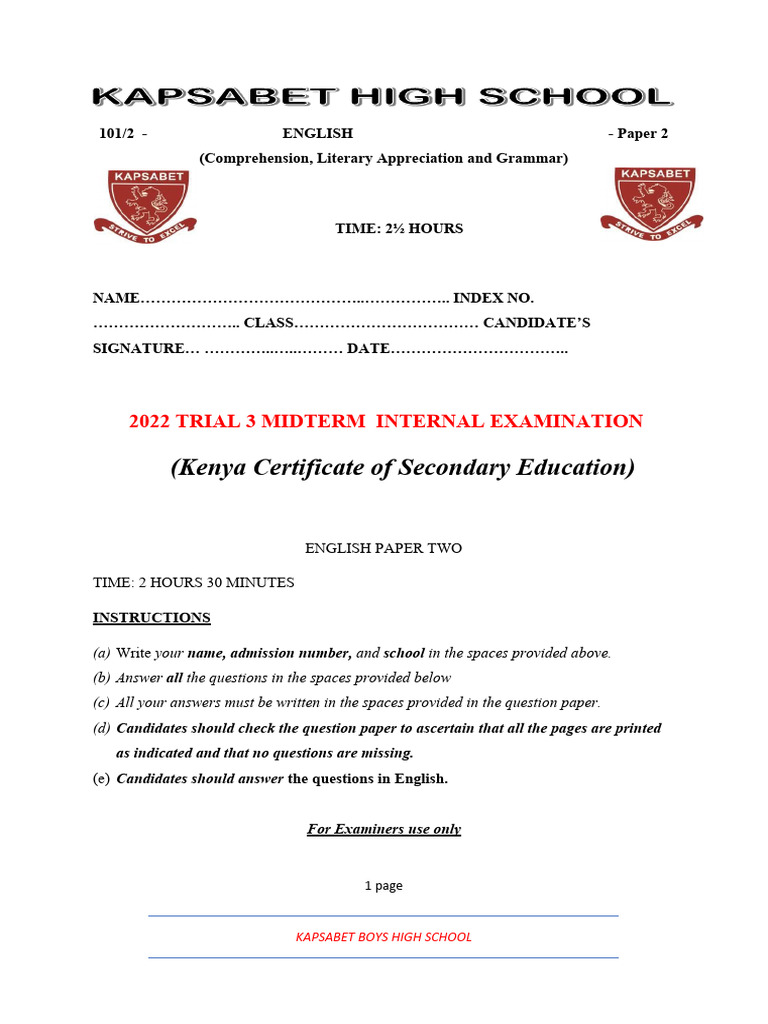 ENG-PP2-QS | PDF | Reading Comprehension