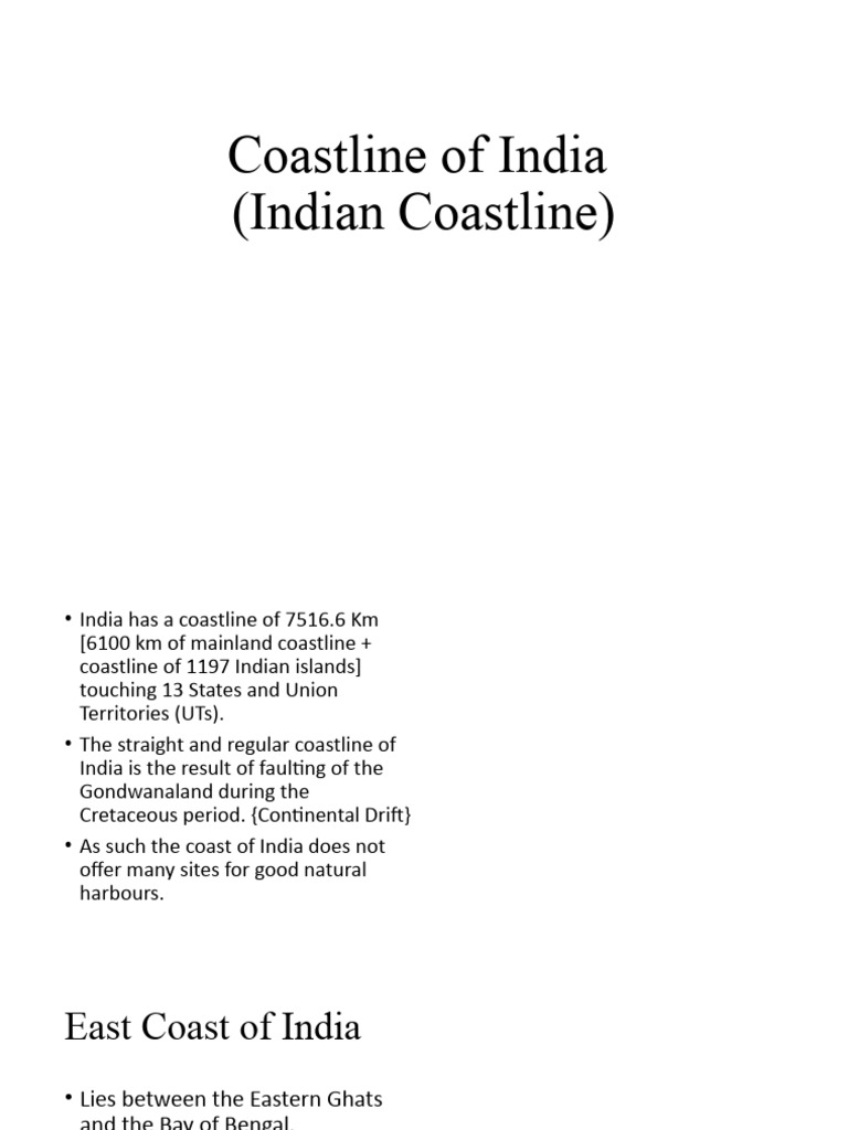 Overview of India's Coastline Geography | PDF | Travel
