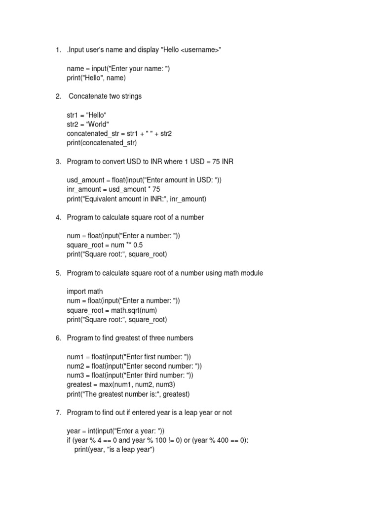 Python Practical | Download Free PDF | Area | Prime Number Python Practical | Download Free PDF | Area | Prime Number