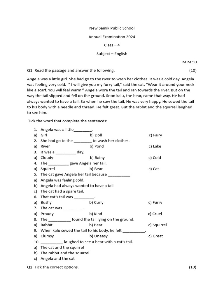 Class4 English | PDF