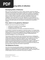 Reflective Model | PDF | Epistemology | Behavioural Sciences