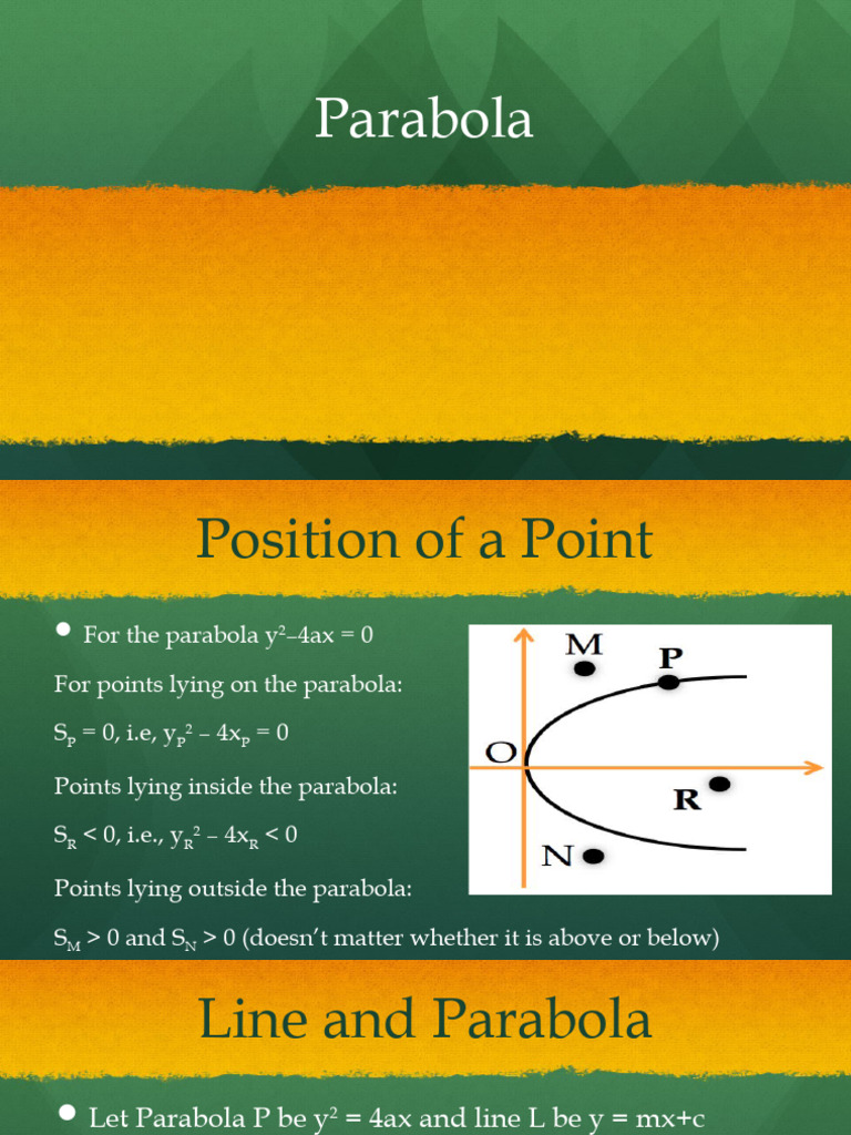 Parabola 3 | PDF | Geometric Shapes | Elementary Mathematics