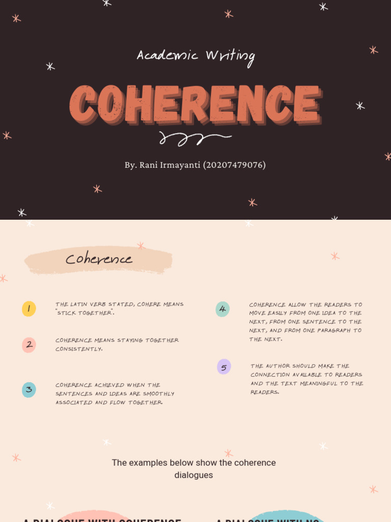 Coherence | PDF | Pronoun | Sentence (Linguistics)
