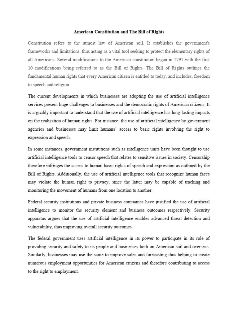 Americas Constitution and The Bill of Rights - Edited | PDF | Rights ...
