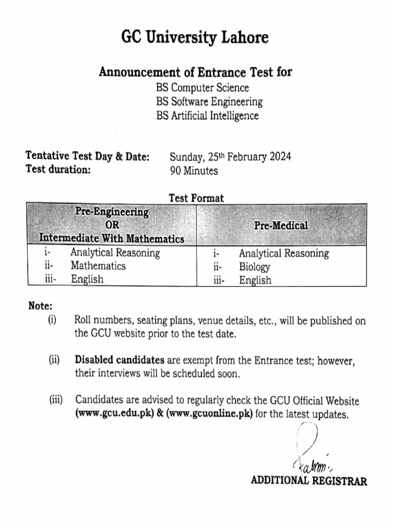 Entry-Test-BSCS-2024-Spring | PDF