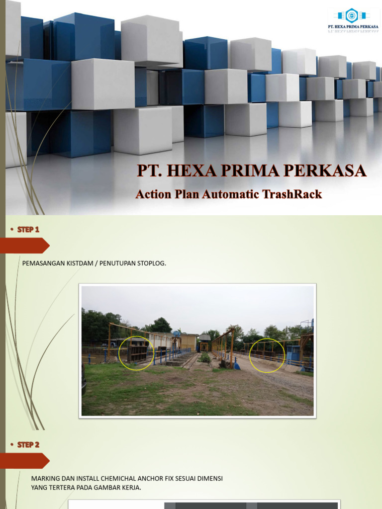 Pemasangan Rotary Screen Hexa Prima | PDF