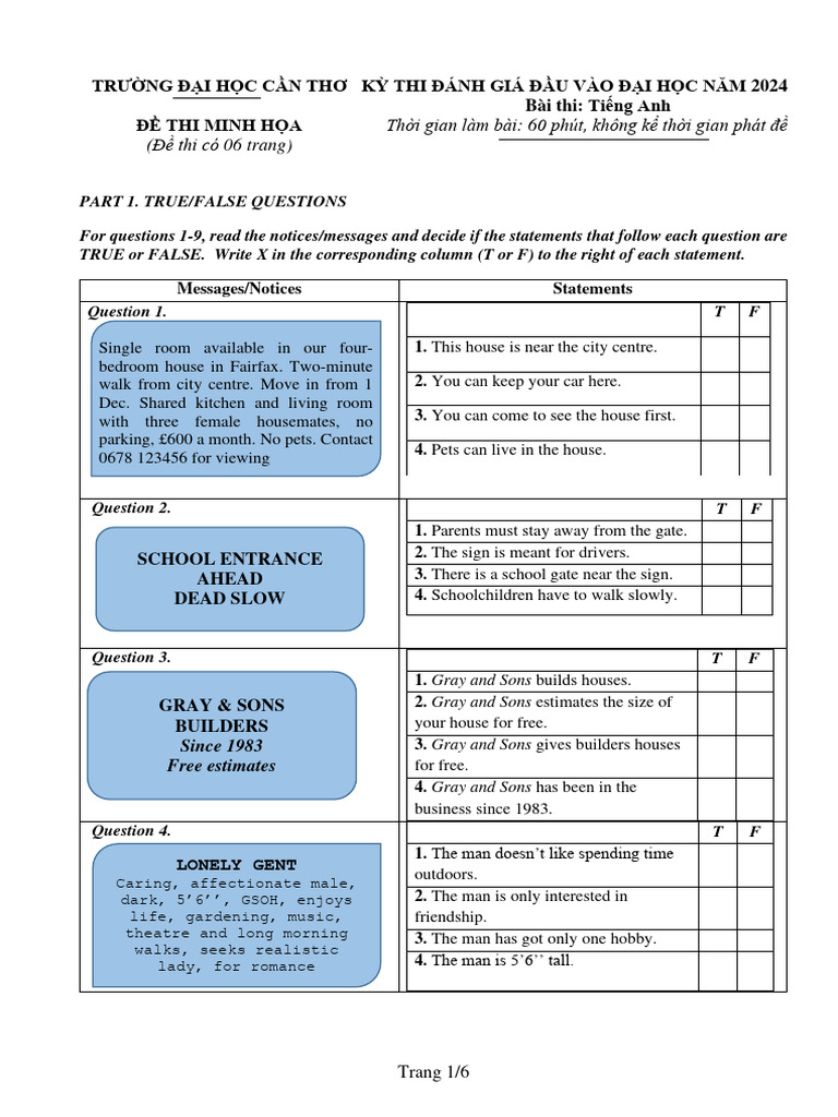 7 - de Thi Minh Hoa - Tieng Anh | PDF | Robot | Robotics