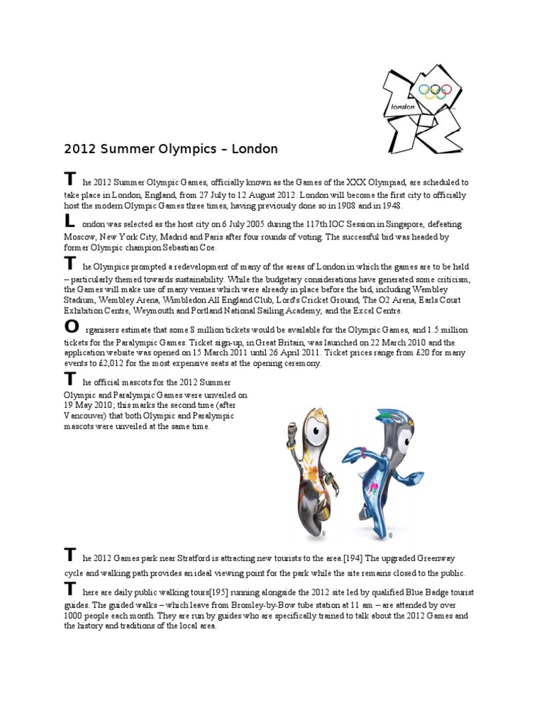 2012 Summer Olympics | PDF