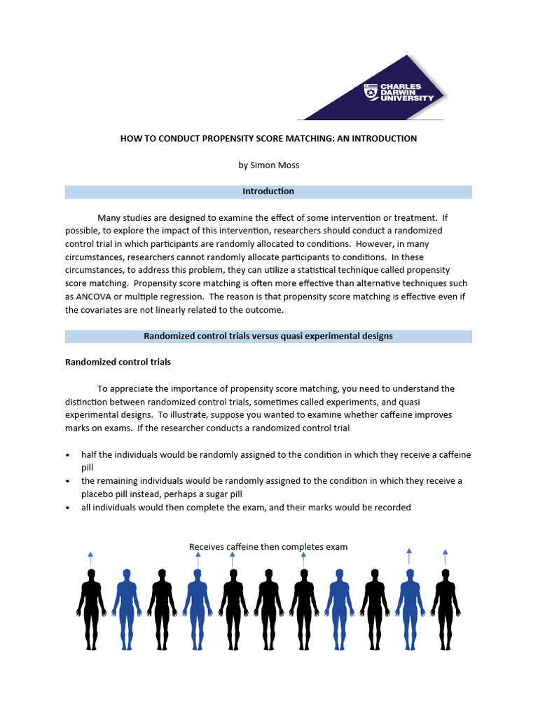 How To Conduct Propensity Score Matching - An Introduction | PDF ... How To Conduct Propensity Score Matching - An Introduction | PDF ...