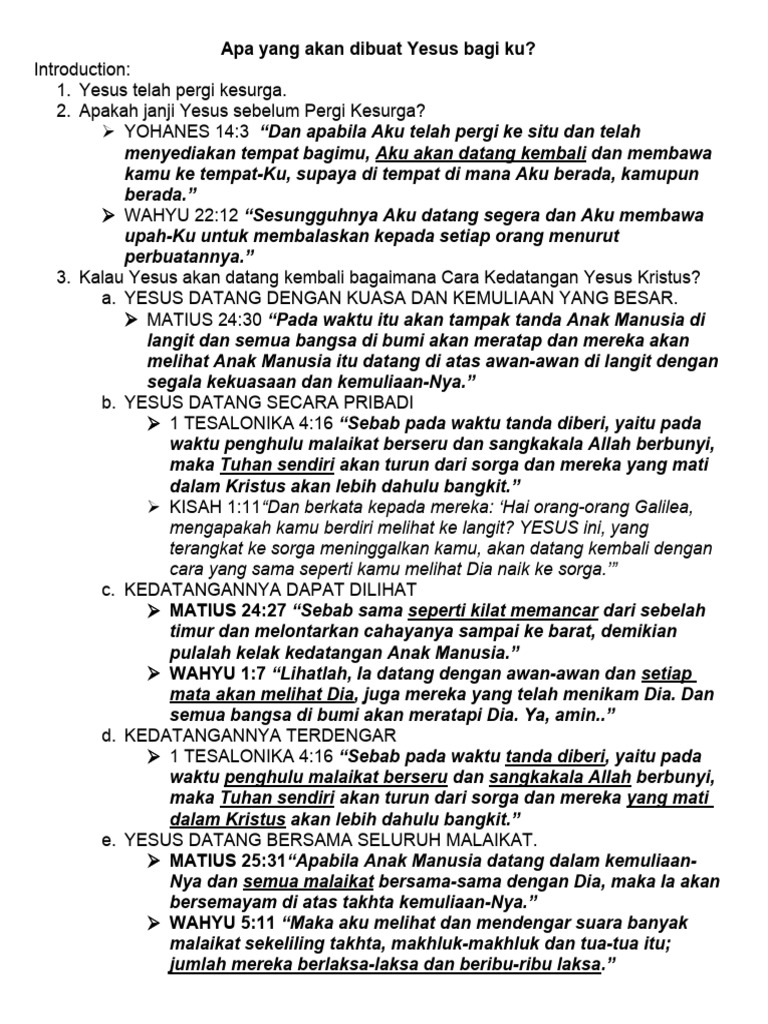 MALAM 004 Apa Yang Akan Dibuat Yesus Bagiku TANDA1 Oke 2 | PDF