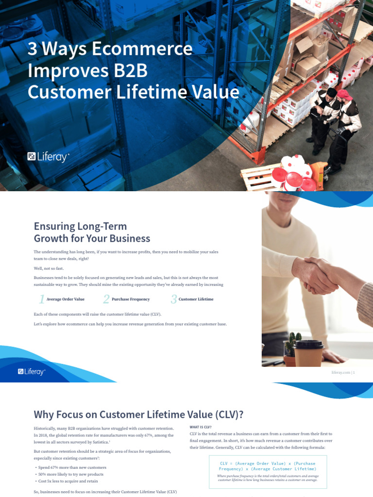 3 Ways Ecommerce Improves B2B Customer Lifetime Value | PDF | Economies ...