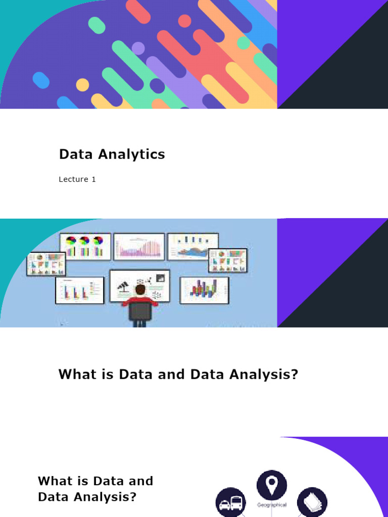 Data Analytics Lecture 1 | PDF | Data | Analytics