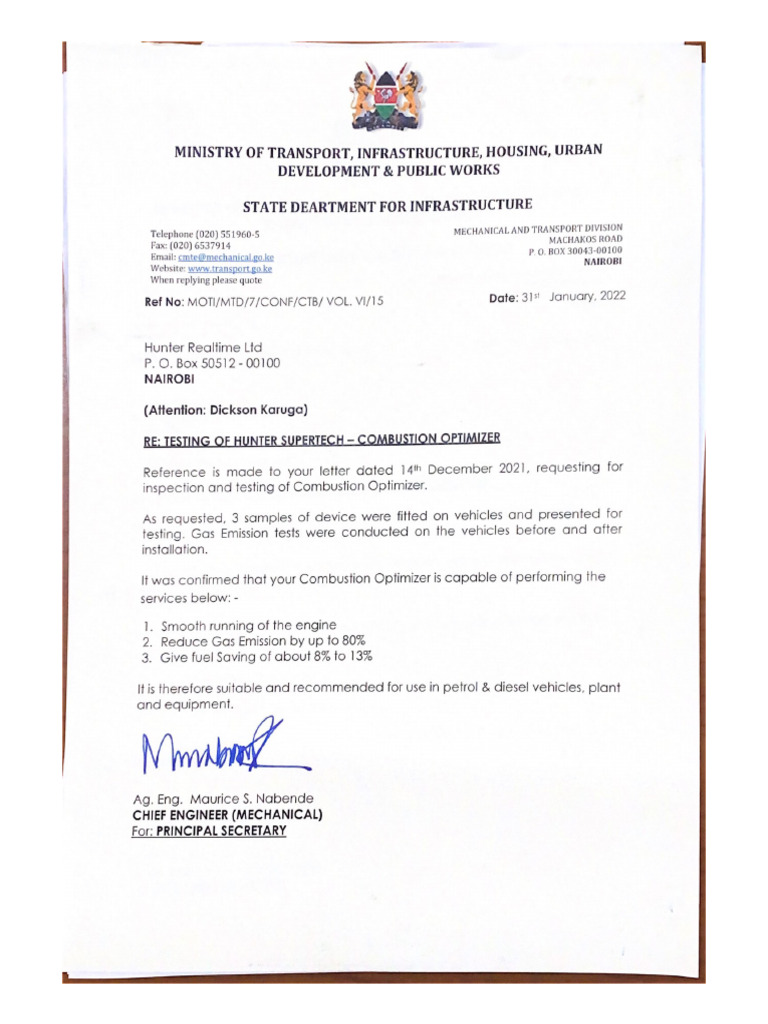 Ministry of Transport, Infrastructure, Housing, Urban | PDF