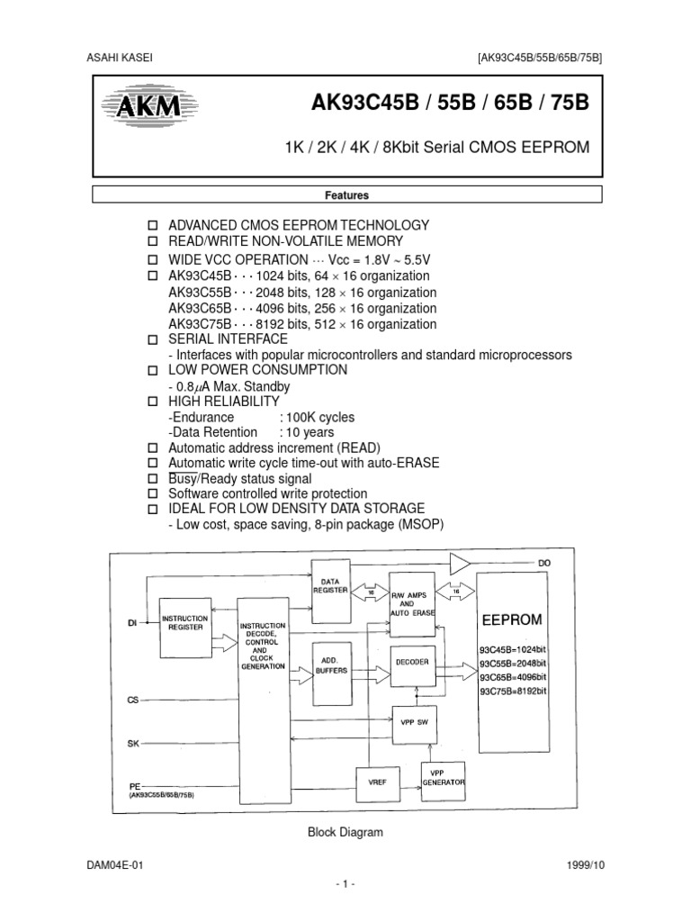 000 1 Ak93c75 | PDF | Microcontroller | Electronic Engineering