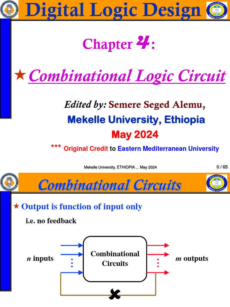 Chapter-4 Combinational Logic | PDF | Logic Gate | Electronics