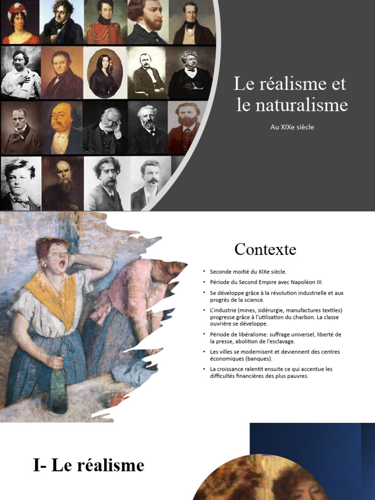 Realisme Et Naturalisme Au Xixe Siecle | PDF | Réalisme (littérature)