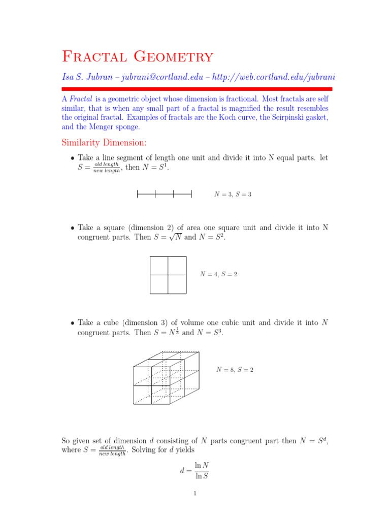 Fractals | PDF | Fractal | Geometry