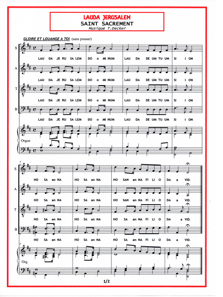 Lauda Jerusalem | PDF