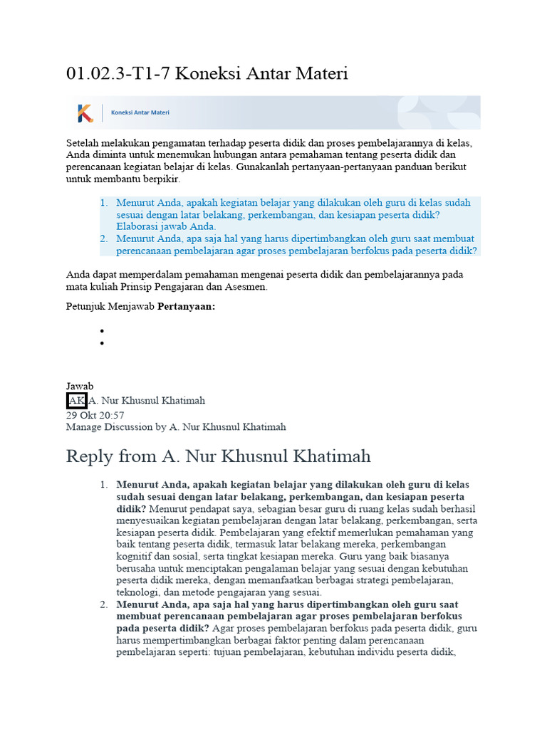Aprilia Dwi Yustika - 6koneksi Antar Materi PPDDP Topik 1 | PDF