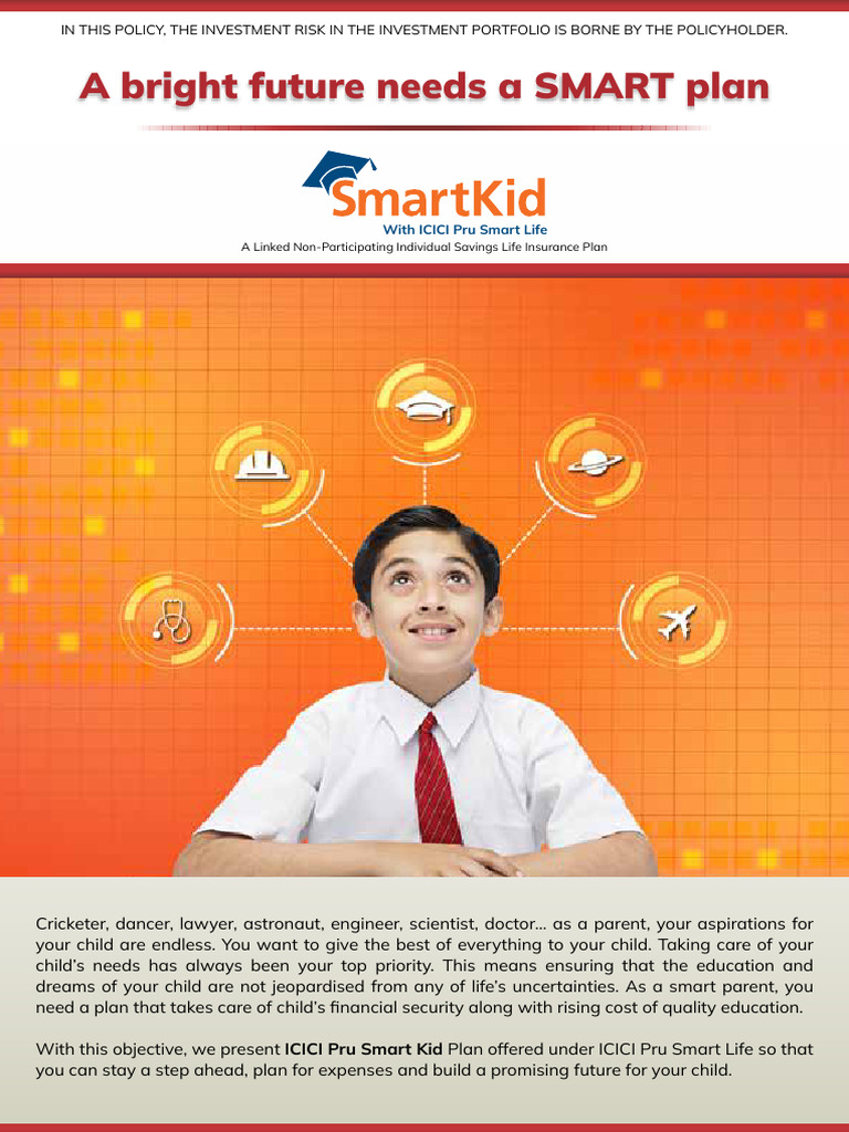 ICICI Pru SmartKid Leaflet Ecom | PDF | Life Insurance | Insurance