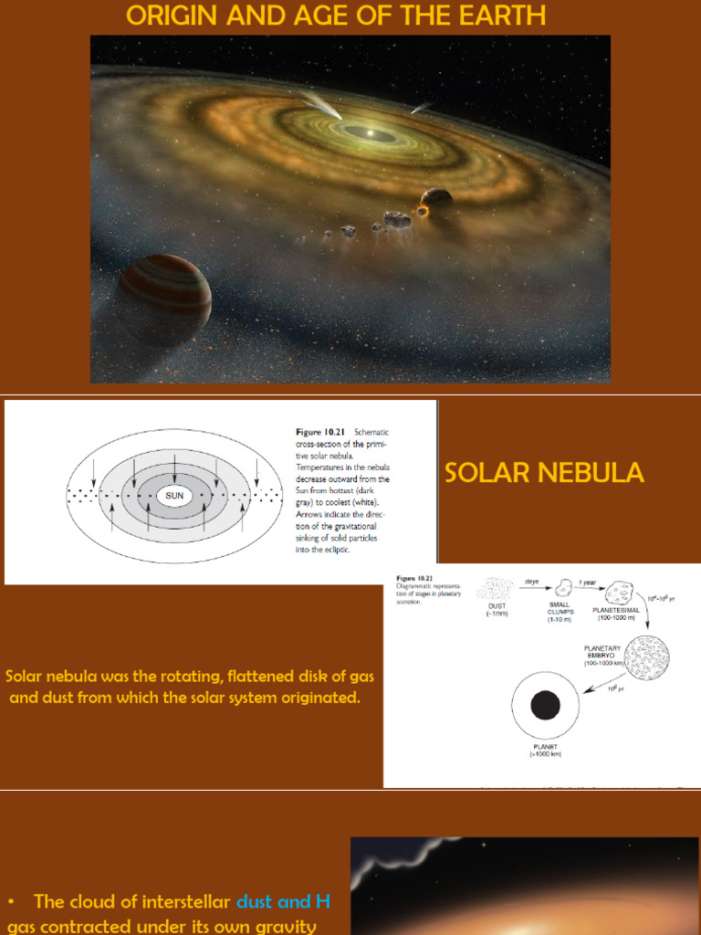Origin and Age of the Earth Explained | PDF | Formation And Evolution ...