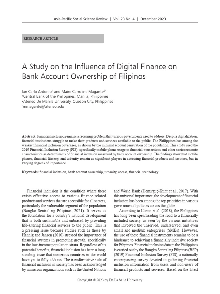 Sample APSSR Research Submission Format | PDF | Logistic Regression ...
