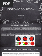 Examples of Isotonic Solutions | PDF | Saline (Medicine) | Lysis