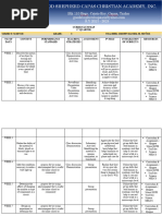 Curriculum Map Sample | PDF