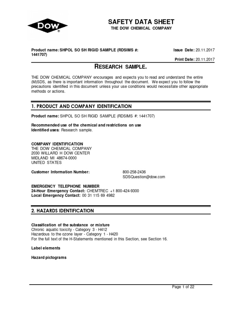 Shpol So SH Rigid Sample (Rdsims - 1441707) | Download Free PDF ...