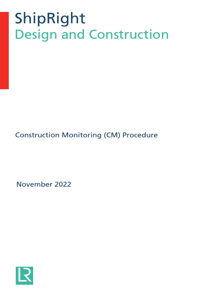 Construction Monitoring CM Procedure November 2022 | PDF ...