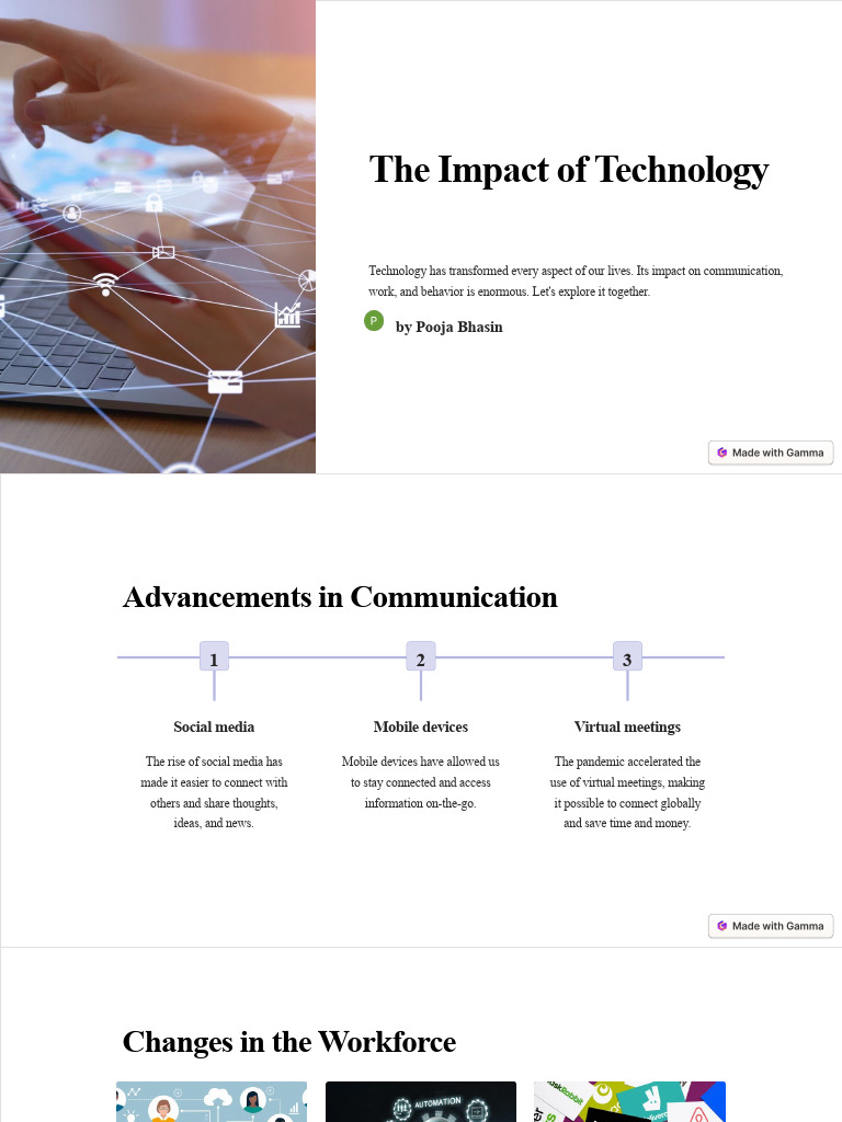 The Impact of Technology | PDF | Learning | Social Media