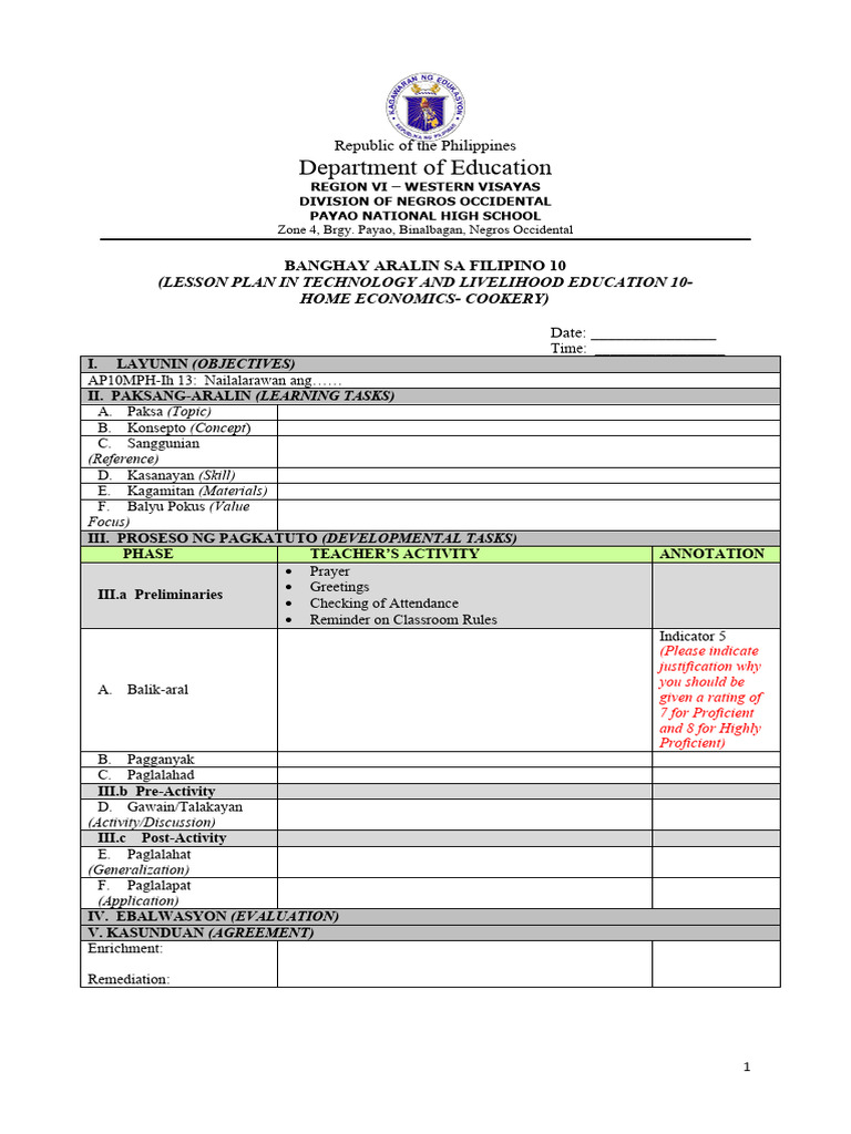Sample Lesson Plan Format | PDF | Lesson Plan | Teaching