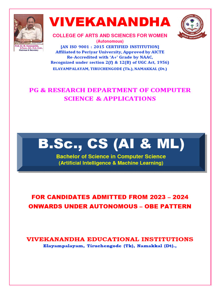 AI & ML - Final 31-10-2023 | PDF | Pointer (Computer Programming) | Machine Learning
