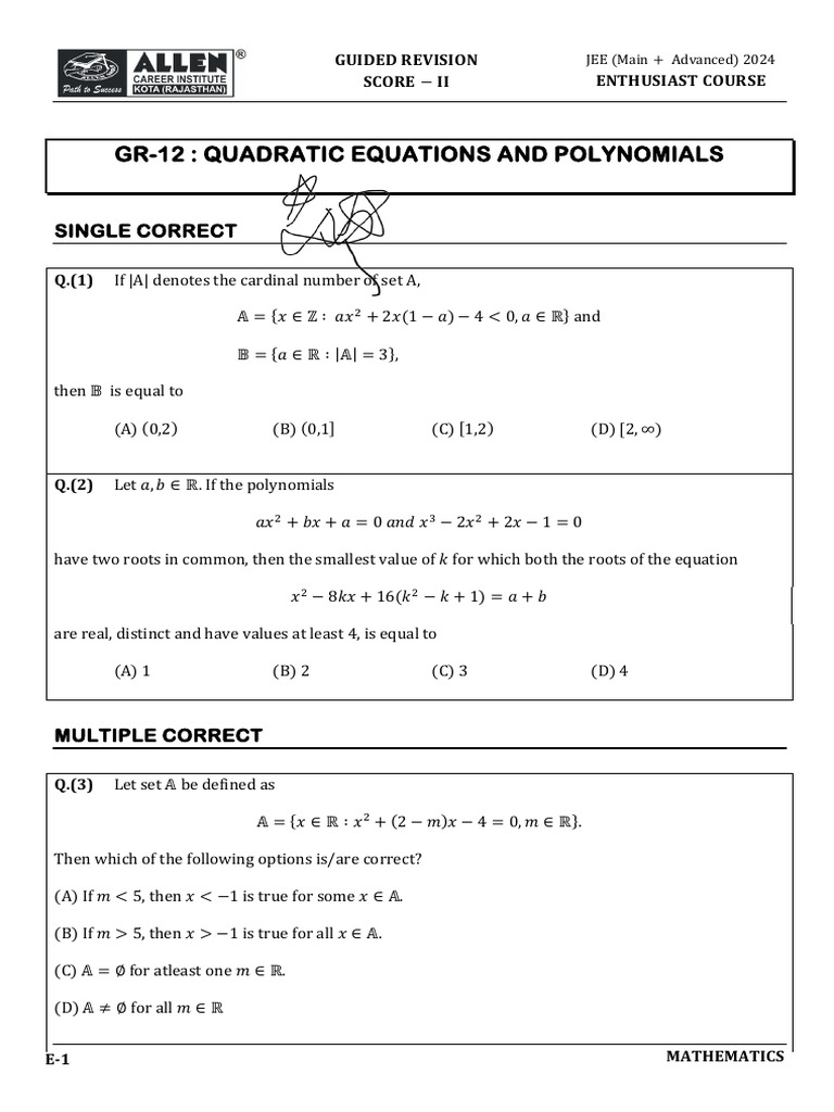(@bohring - Bot) GR-12 (QE) | PDF | Discrete Mathematics | Elementary ...