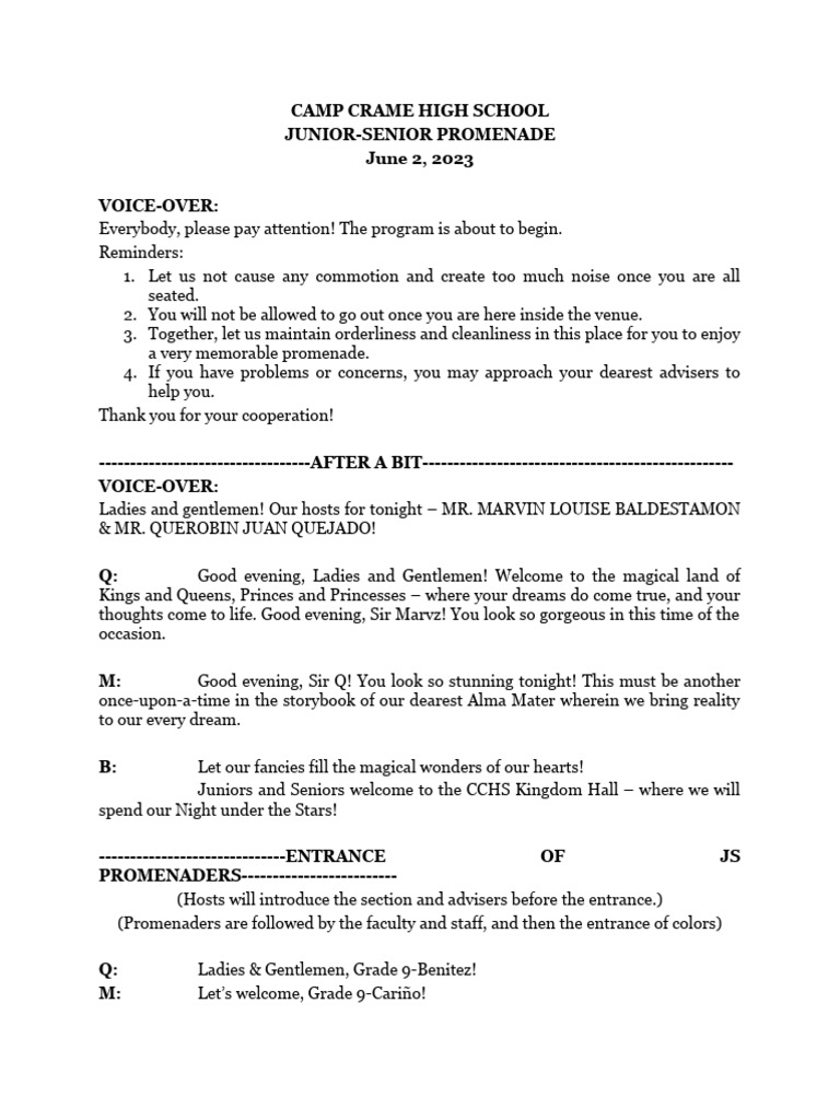 JS Prom Script | PDF