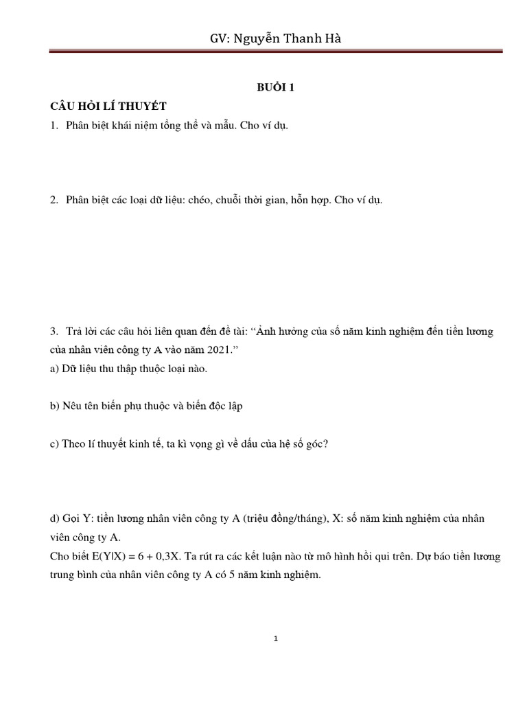 Bai Tap Hang Ngay Tong Hop Gui SV 9.2022 | PDF