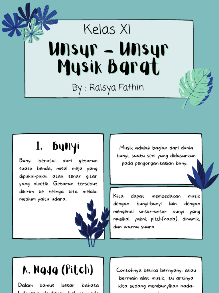 Unsur Musik Barat dan Bunyi | PDF