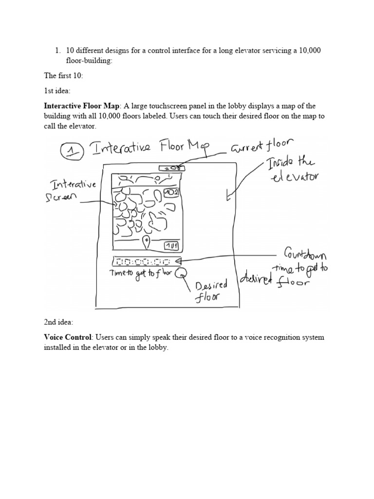 10,000 floor elevator | PDF | Elevator | User Interface