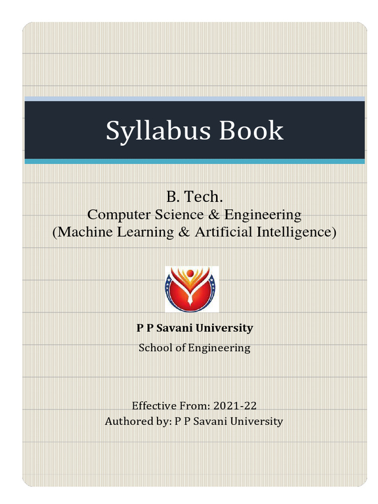 AY2021-22 Syllabus Book MLAI | PDF | Class (Computer Programming) | Method (Computer Programming)
