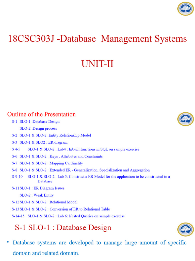 DBMS Unit 2 | PDF | Databases | Conceptual Model