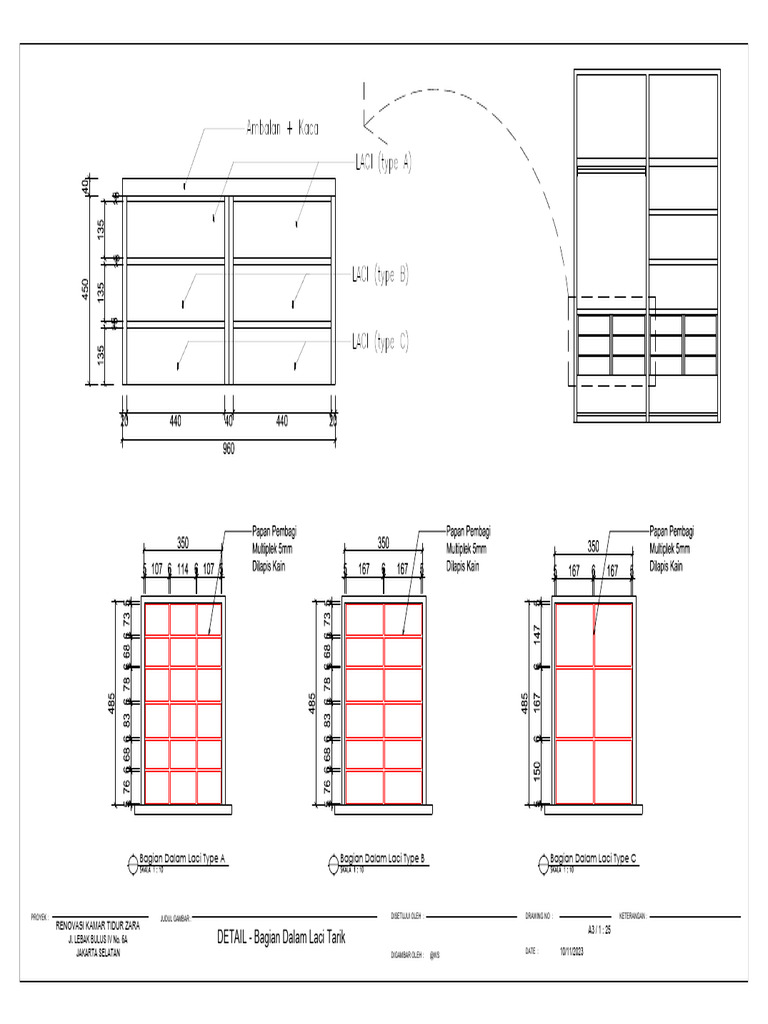 11-Detail Bagian Dalam Laci | PDF
