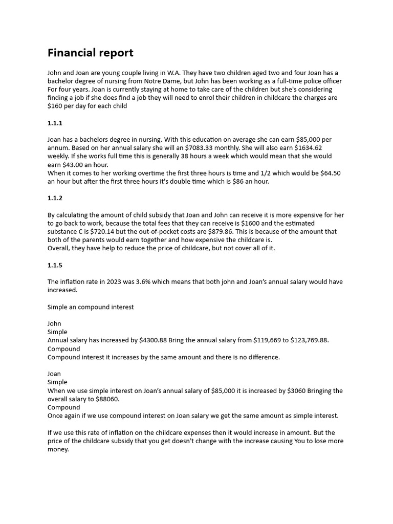 Financial Report | PDF