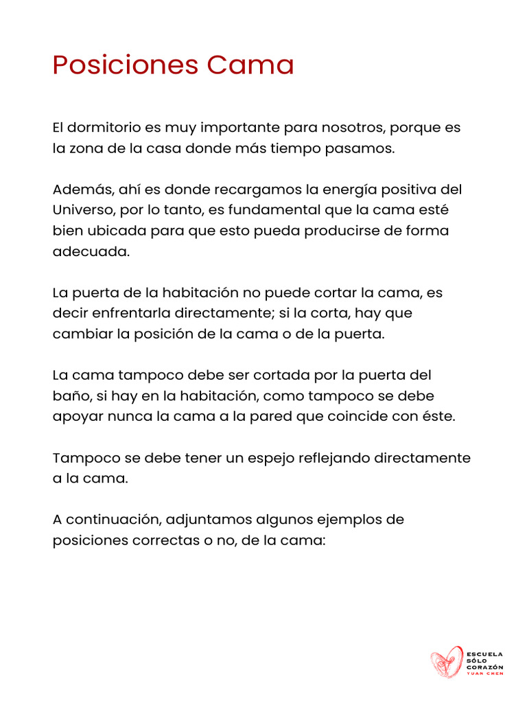 Posiciones de La Cama Clase 2 SFS-2 | PDF